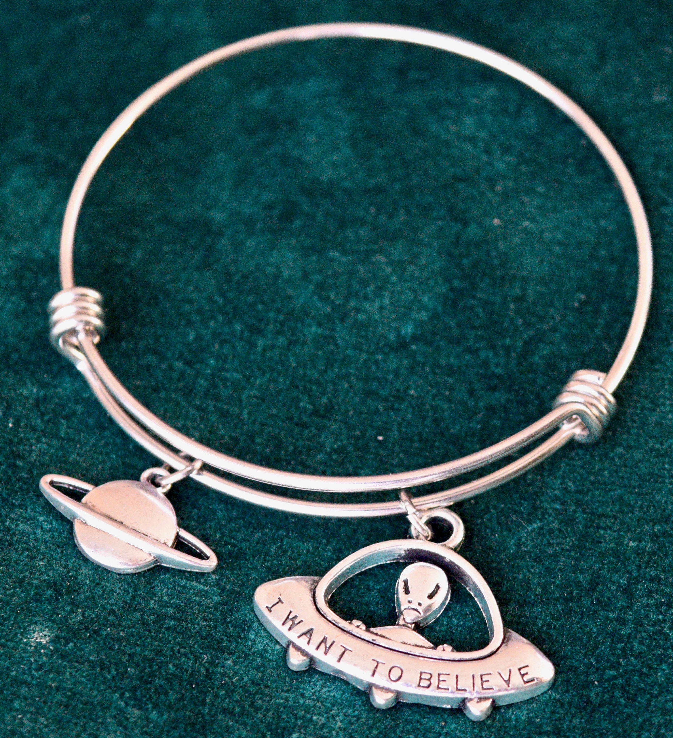 Alien/Space Theme Charm Bracelet - Perfect for those who love space - A ...