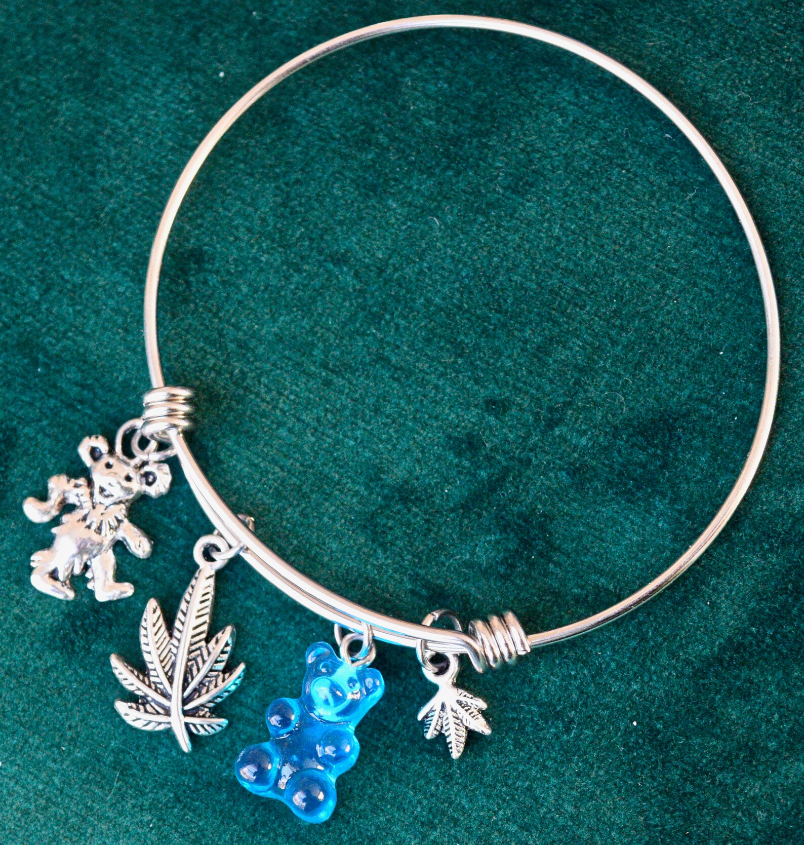 Marijuana Theme Charm Bracelet Perfect for Those Who Enjoy - Etsy UK