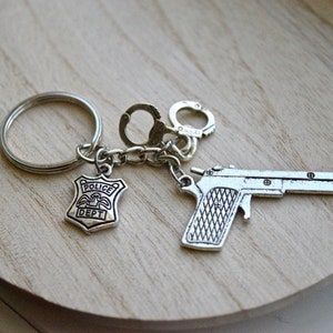 Police Officer Key Chain - Two Options - Honoring Those Who Serve and ...
