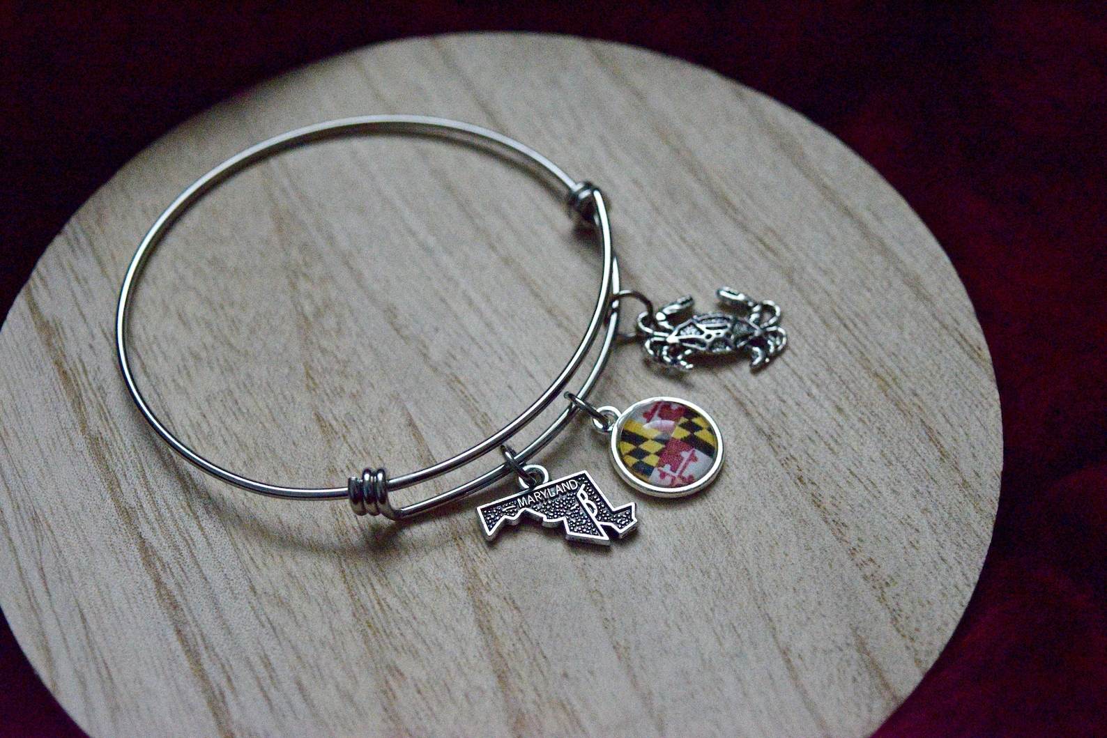 Maryland Theme Charm Bracelet - Show Your MD Pride With This Adorable ...