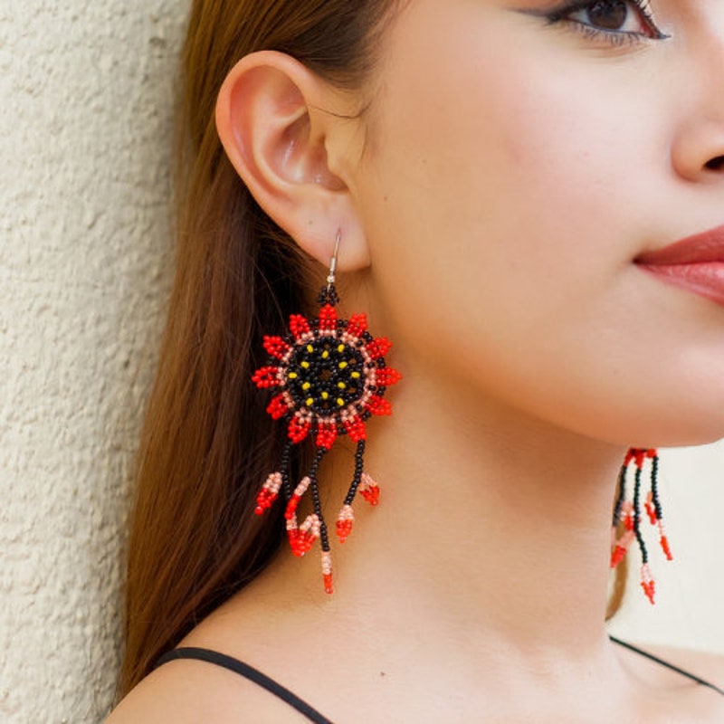 Flower Earrings - Etsy