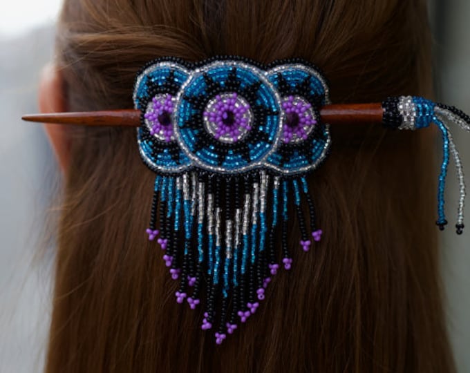 Hairclip, Boho, Native American Jewelry Inspired, Indigenous Made, Boho ...