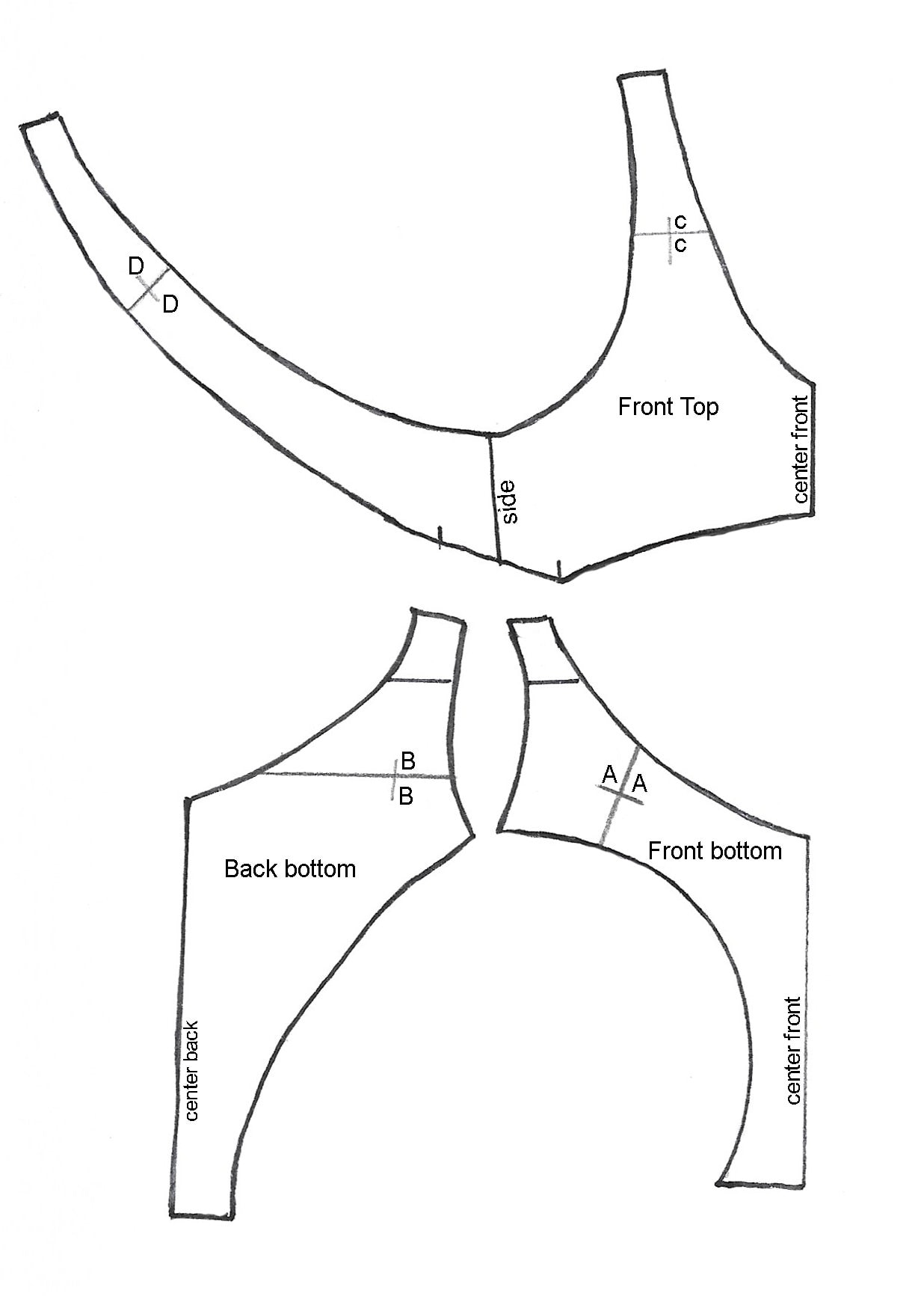 Bodysuit Swimsuit Dance Costume Sewing Pattern for Women - Etsy Ireland