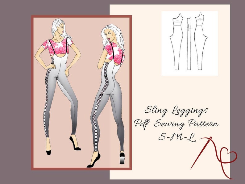 Sling Leggings Sewing Pattern for Womenyoga Dance Unitard - Etsy