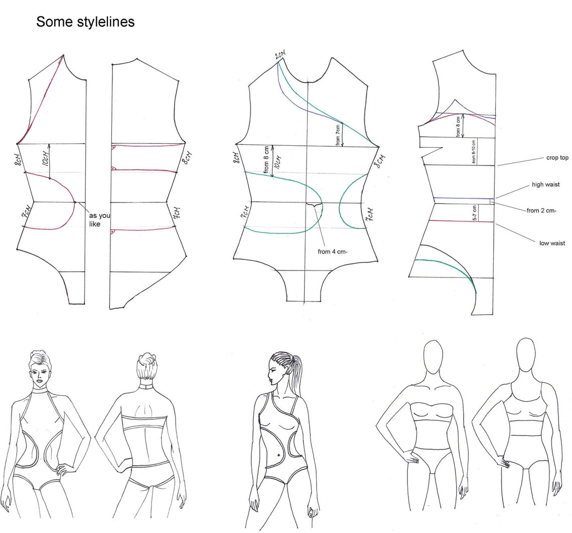 Sleeve Bodysuit sewing pattern basic leotarddance costumes | Etsy