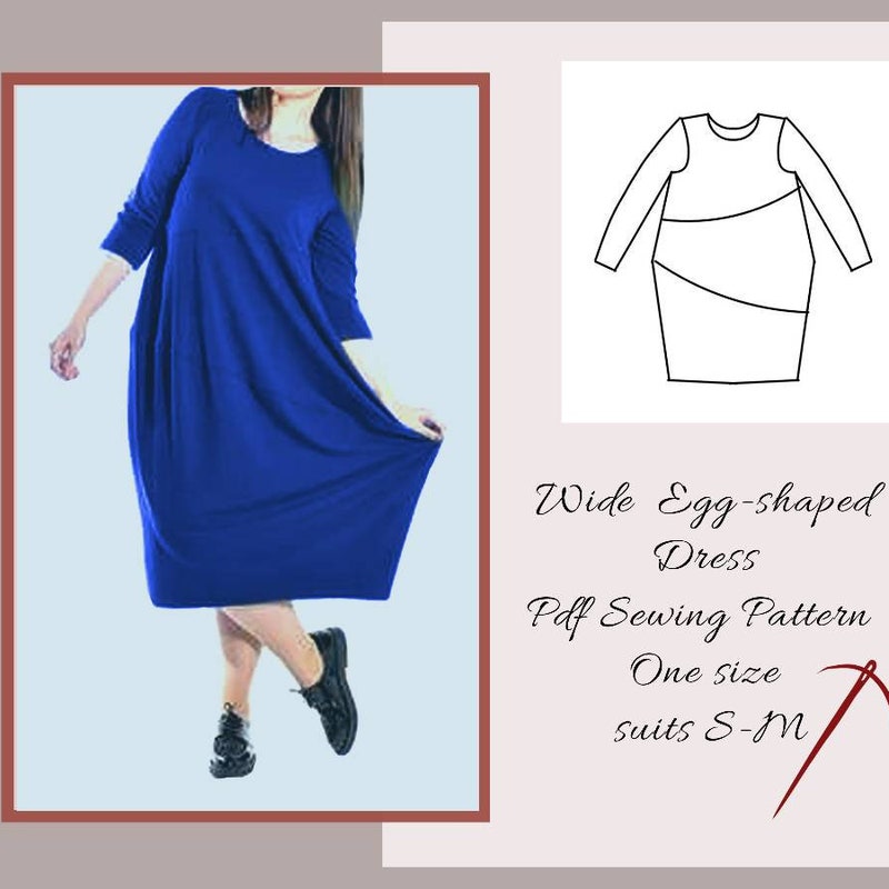 Cocoon Dress Pattern - Etsy