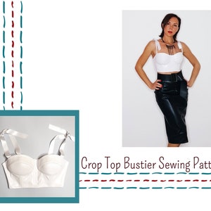 Top Bustier Sewing Pattern, Pdf Sewing Patterns for Women, Wedding ...