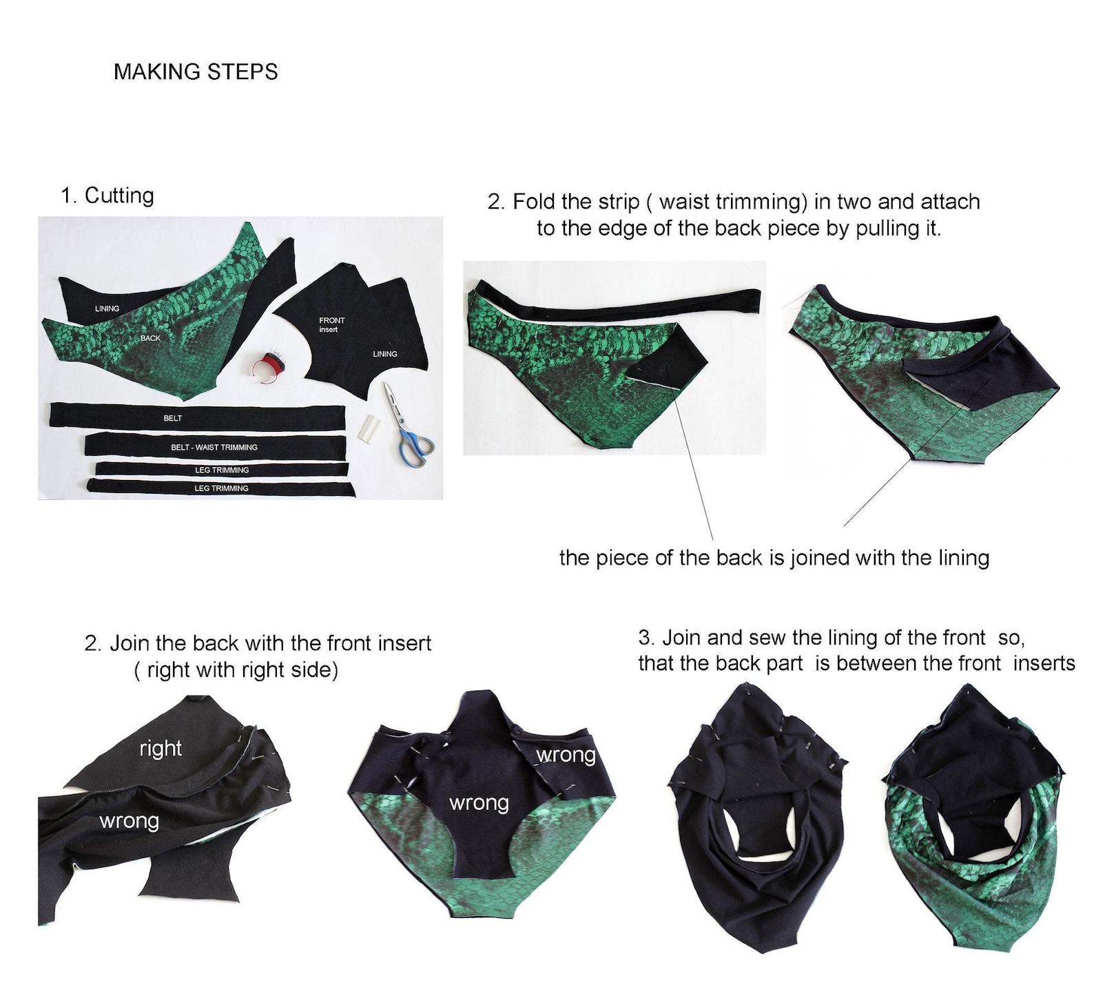 Sewing Pattern for Women Shorts Swim Wear Bikini Lingerie | Etsy