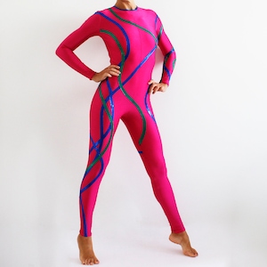 Jumpsuit, Catsuit Sewing Pattern for Women, Basic Unitard Long Sleeve ...