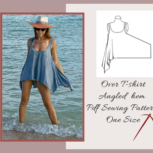 Flared Top T-shirt Sewing Pattern for Women - Etsy