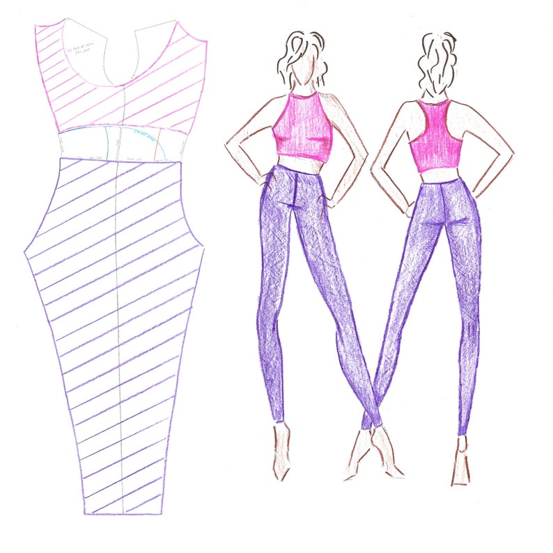 Sewing Patterns for Womanjumpsuit Catsuit Pattern Leotard - Etsy Canada