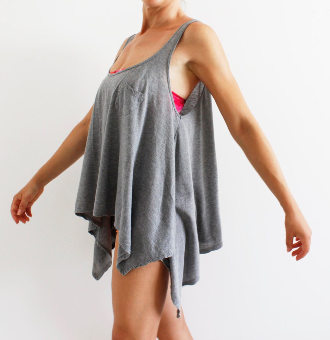 Flared Tank Top Sewing Pattern for Women One Size Over Size | Etsy