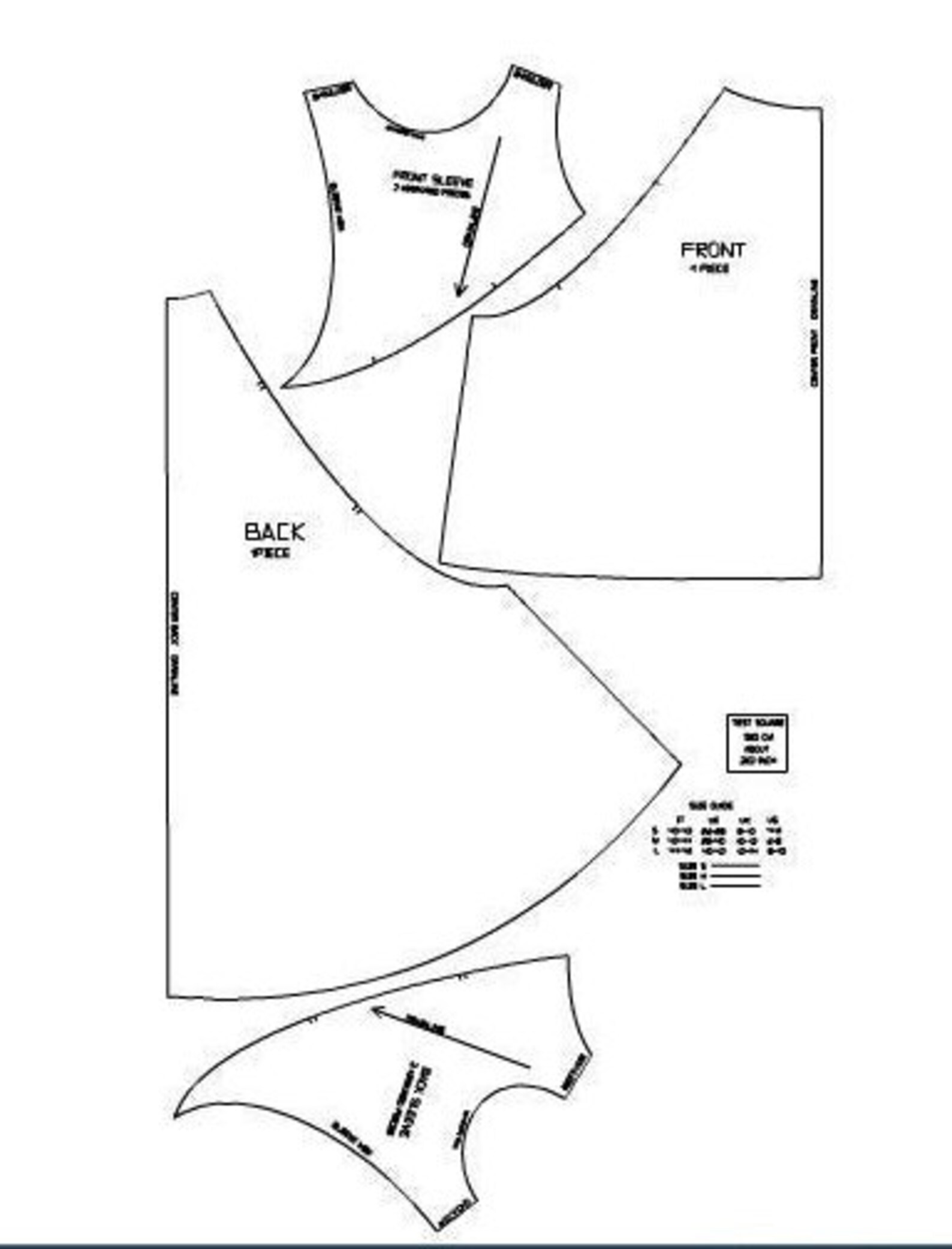 Flared Top T-shirt Sewing Pattern for Women - Etsy