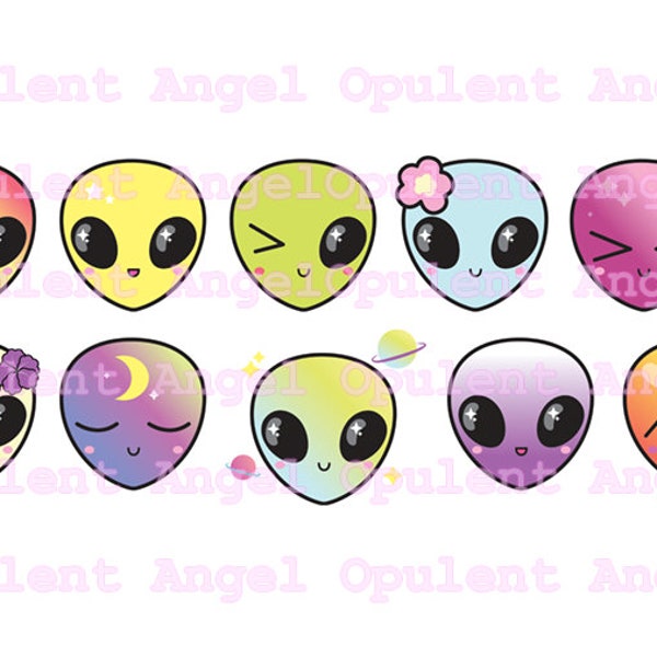 Kawaii Alien - Etsy