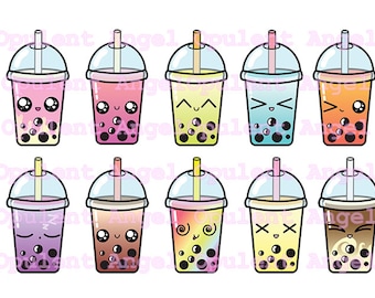 Boba Printable Stickers - Etsy