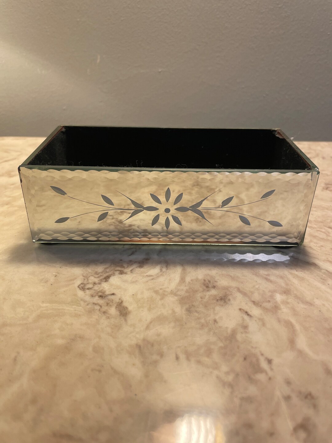 Small Open Mirror Glass Box - Etsy