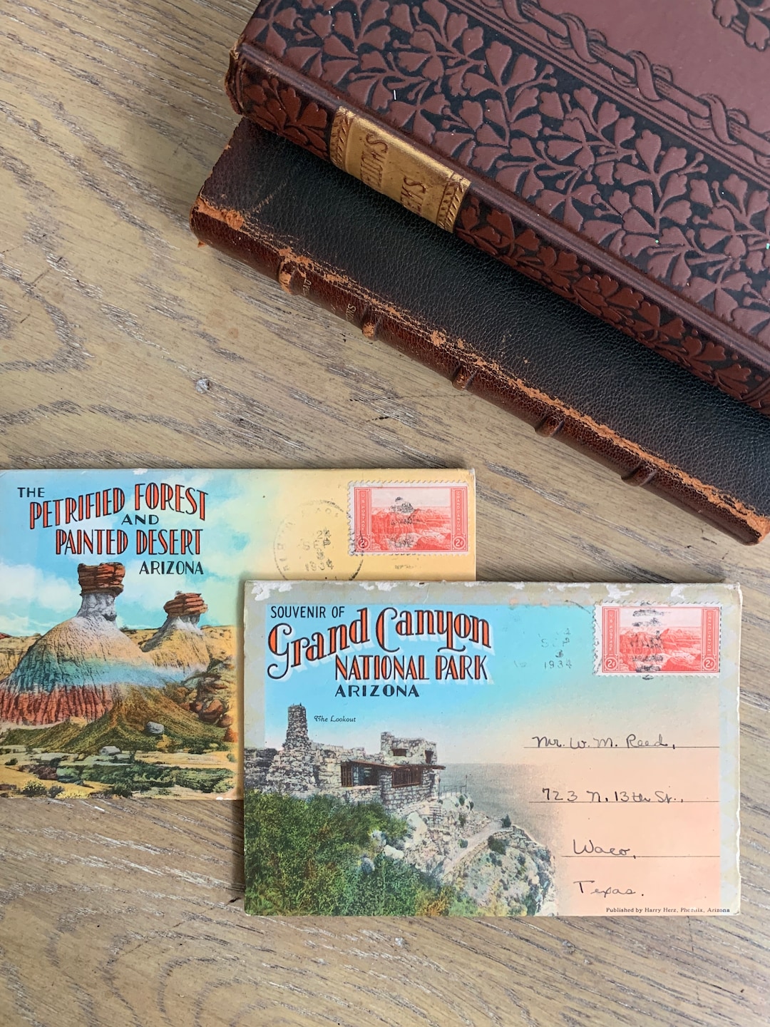 POSTCARD FOLDERS: Pair Vintage Souvenir Folders / Grand Canyon and ...