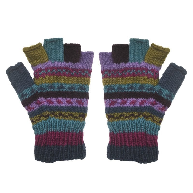 Woolen Cut-off Gloves - Etsy