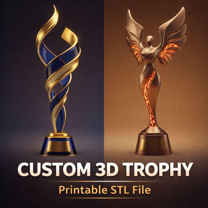 Custom 3d Printed Trophy - Etsy