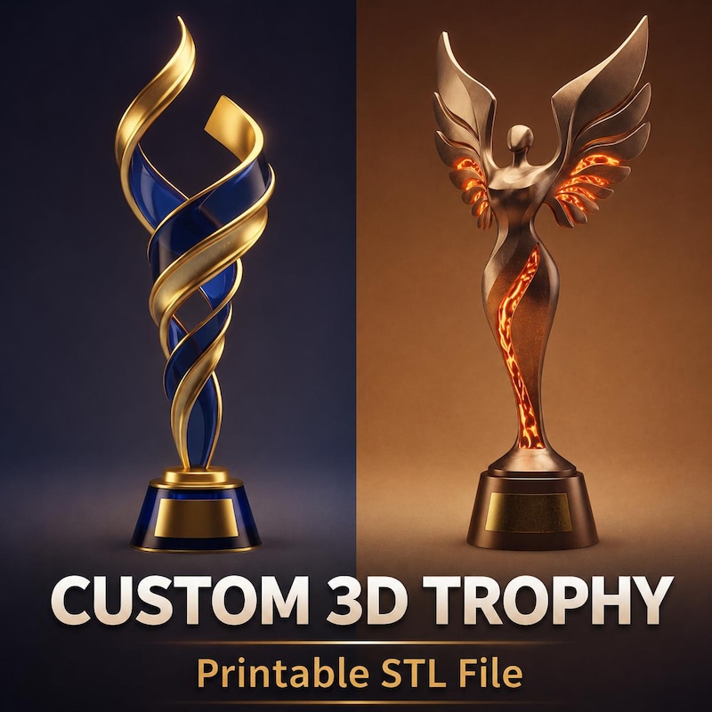 Custom 3d Printed Trophy - Etsy