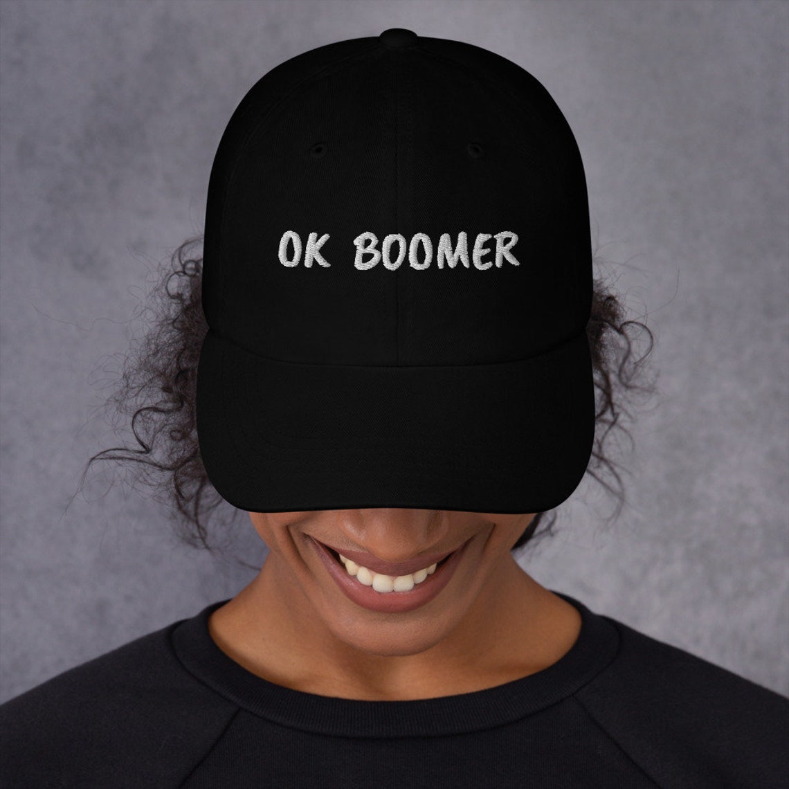 Ok Boomer Hat, Dad Hat, Embroidered Hat, Meme Hat, Meme Cap, Meme Gifts ...