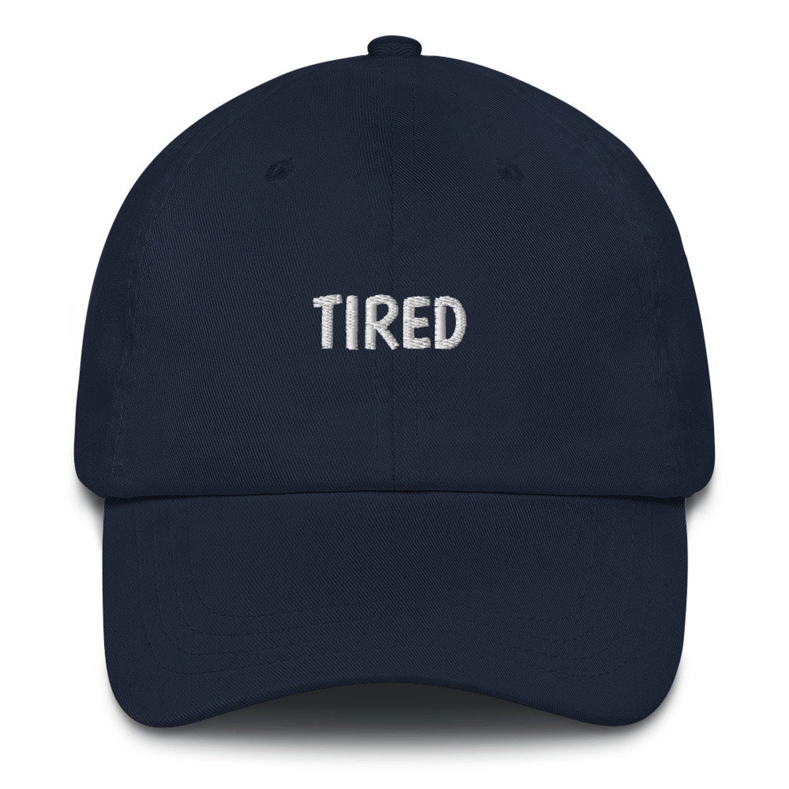 Tired Embroidered Hat, Dad Hat, Meme Hat, Funny Dad Cap, Adjustable Hat ...