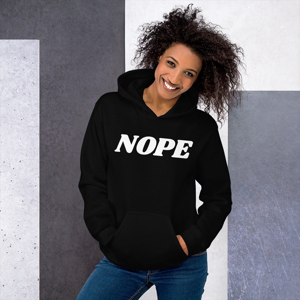 Nope Hoodie Introvert Hoodie Meme Hoodie Sarcasm Hoodie - Etsy UK