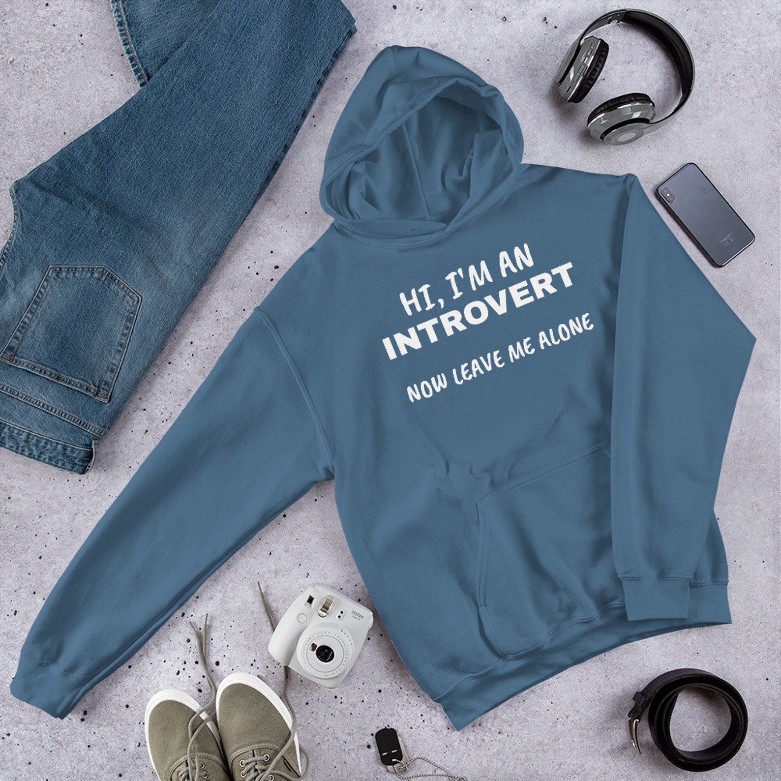 Hi I'm an Introvert Hoodie, Funny Hoodie, Introvert Hoodie, Meme Hoodie ...