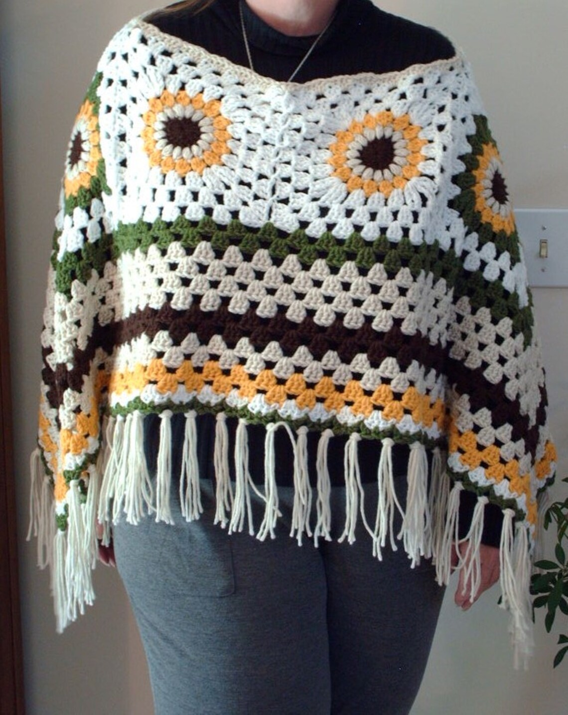 Crochet Poncho Pattern, for the Love of Granny Poncho 3, Poncho Pattern ...