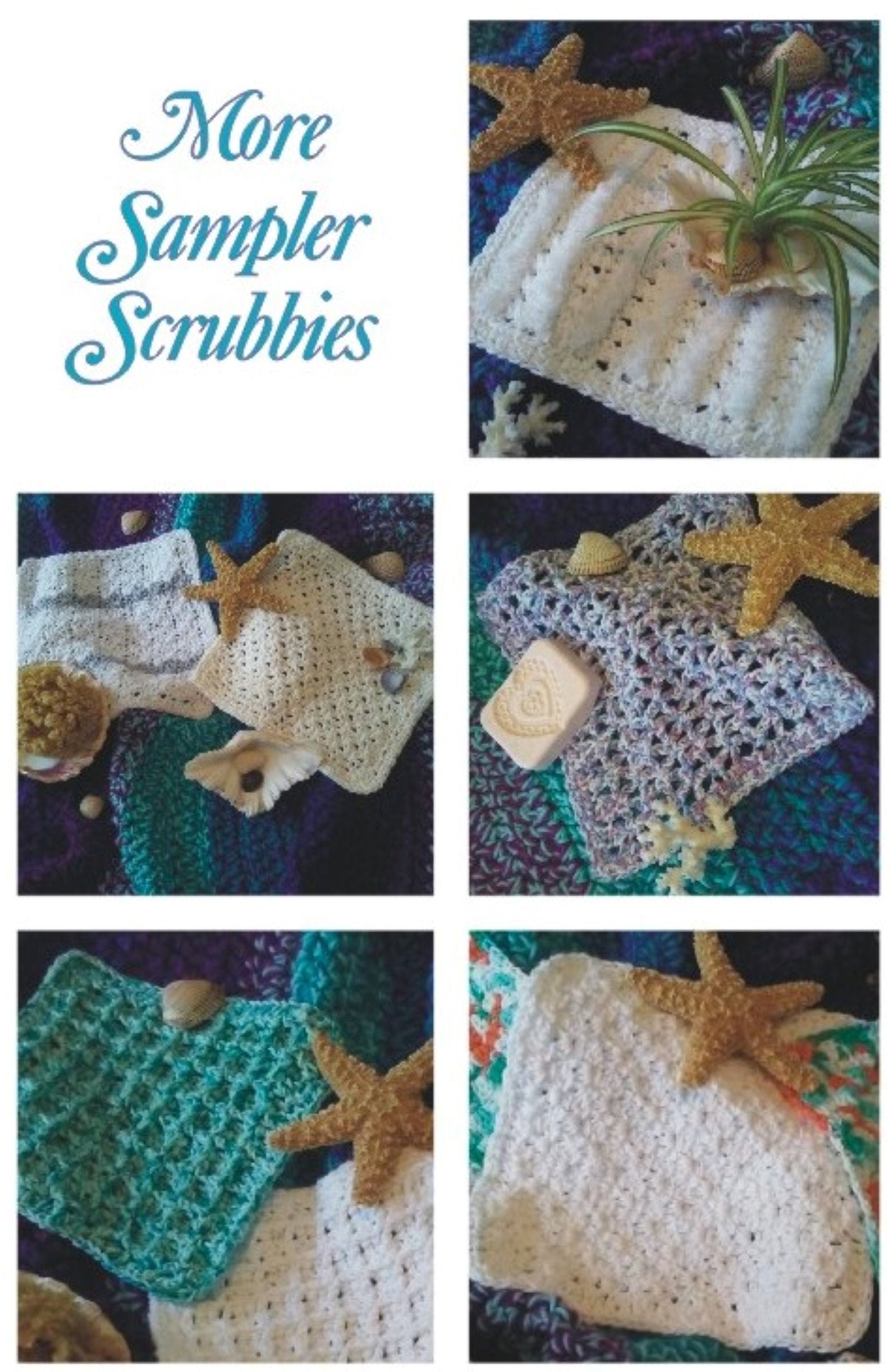 Crochet Pattern Spa Bath More Sampler Scrubbies Crochet - Etsy