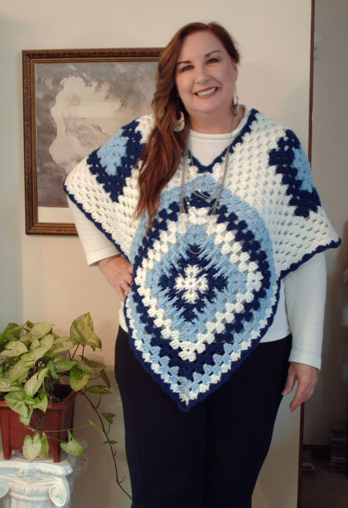 Crochet Poncho Pattern, for the Love of Granny Poncho 2, Granny Stitch ...