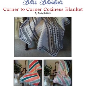 Crochet Blanket Pattern, Corner to Corner Coziness Blanket, Bliss ...