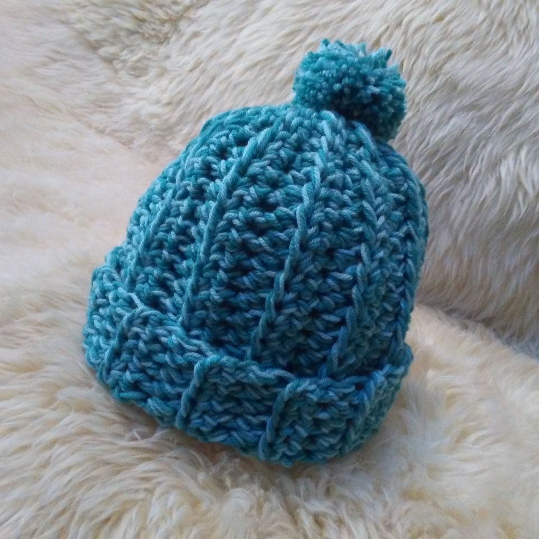 Crochet Stocking Cap Pattern, Bulky Stocking Cap, No Time to Wait Hat ...