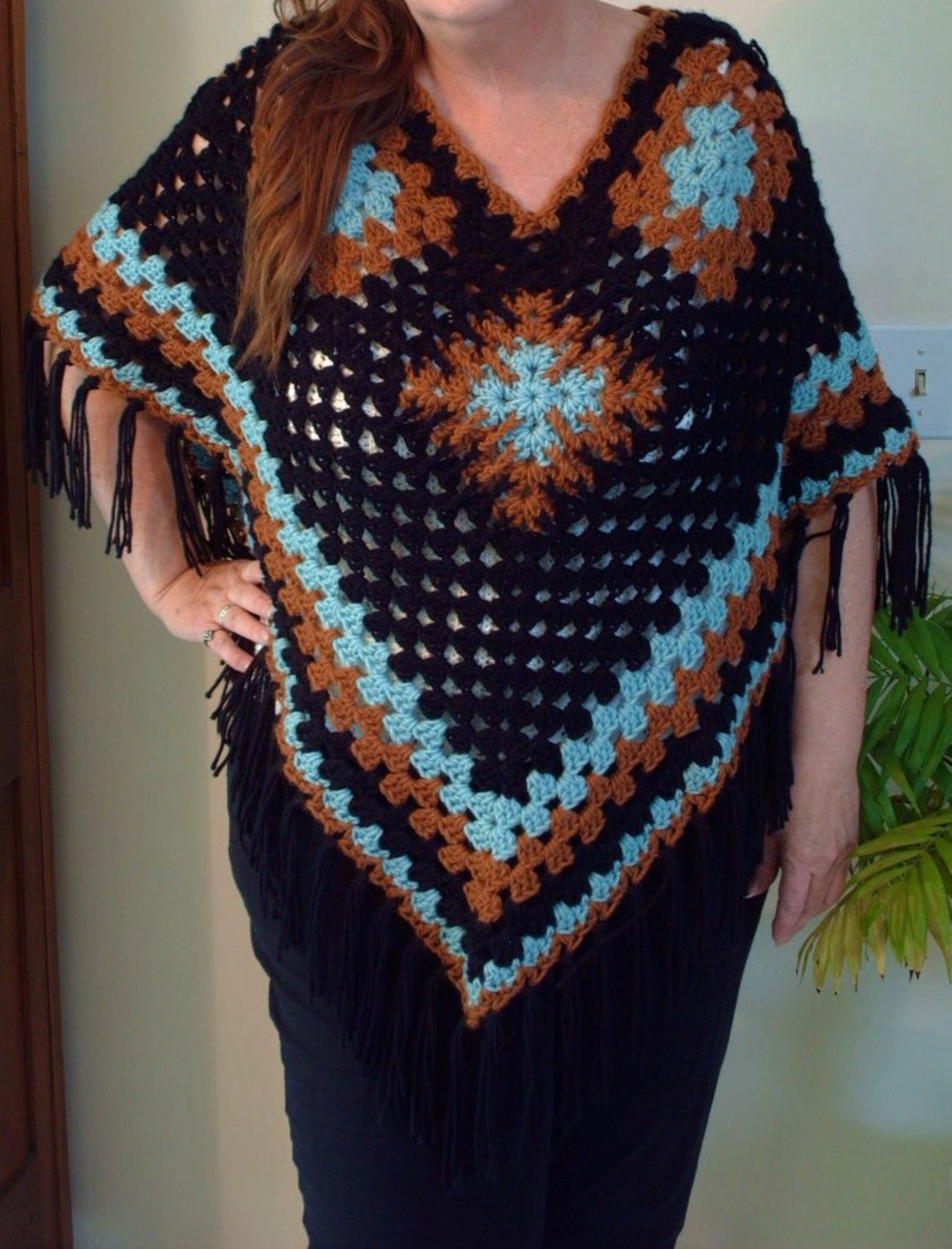 Crochet Poncho Pattern, for the Love of Granny Poncho 3, Poncho Pattern ...