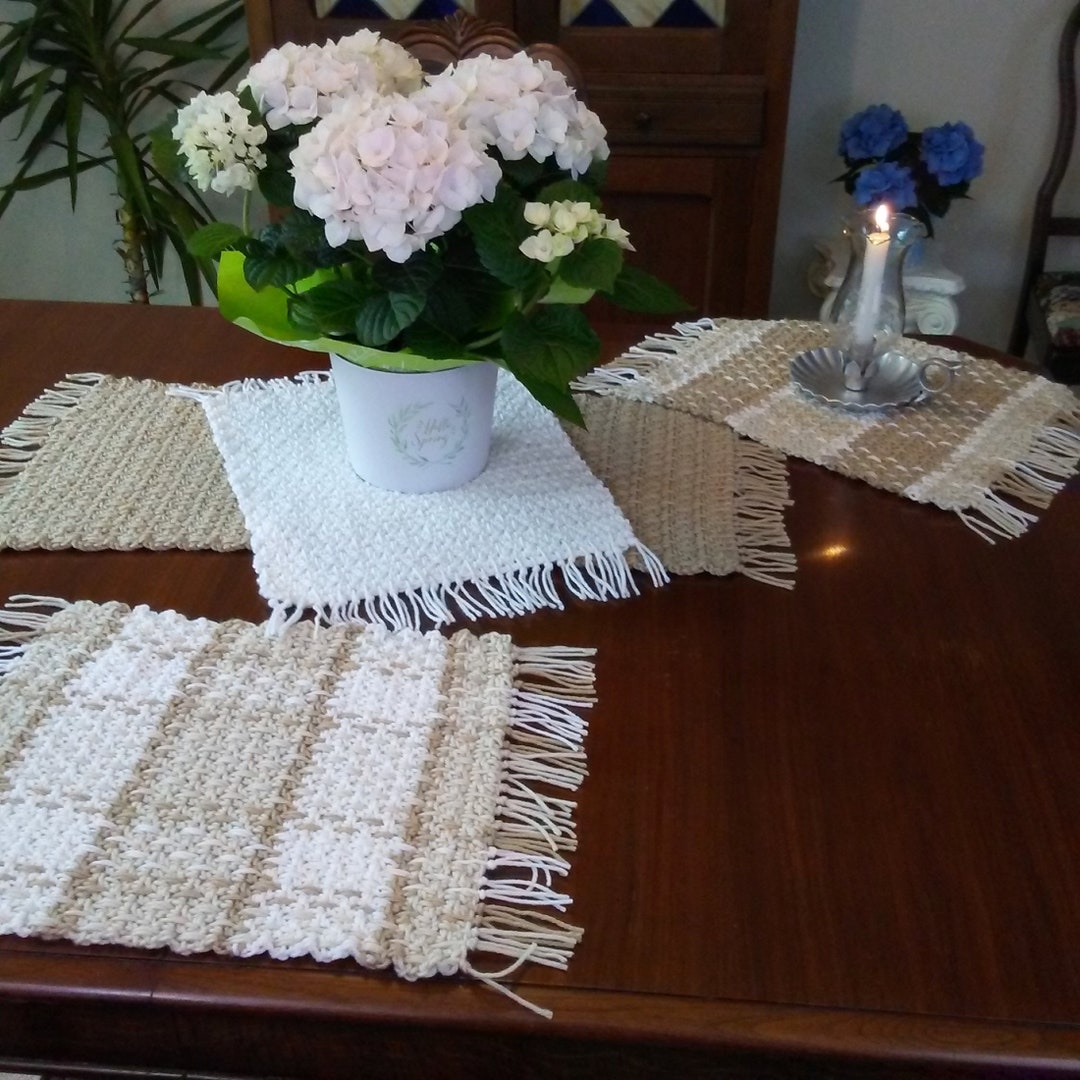 Crochet Placemat Pattern Woven Wonder Placemats 5 Crochet - Etsy