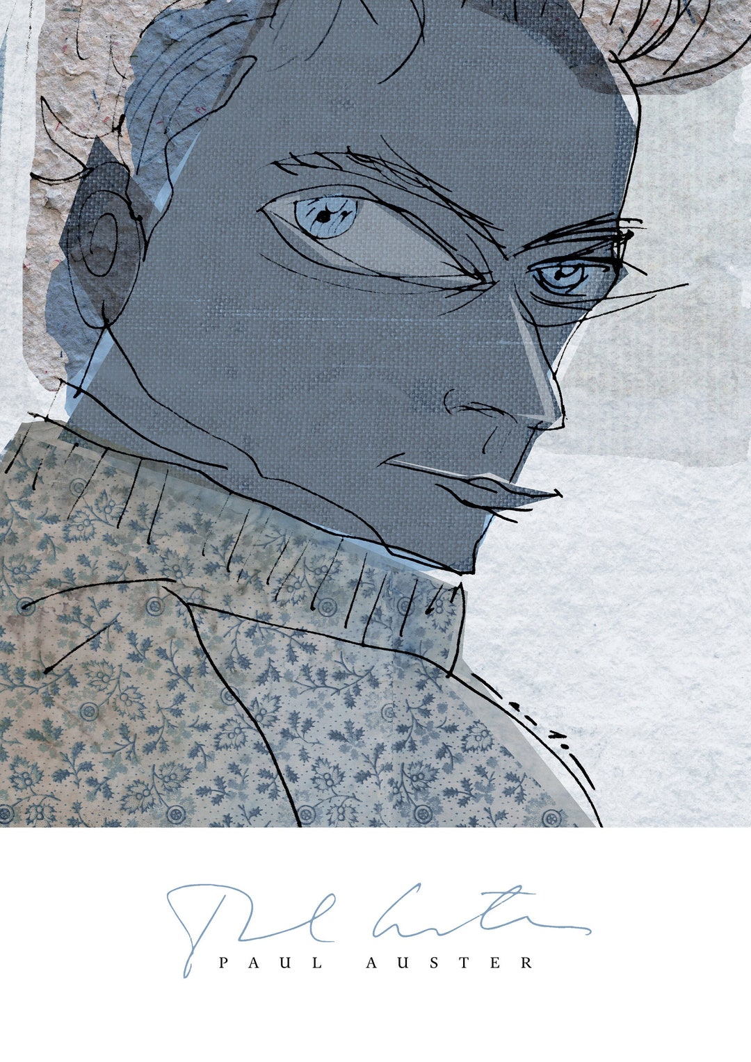 Paul Auster PRINTABLE Author Poster, Literary Poster, Writer Gift ...