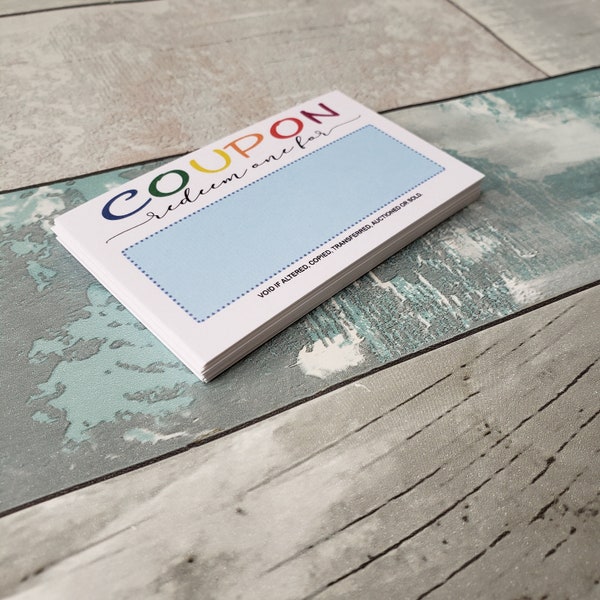 Coupon Booklet - Etsy