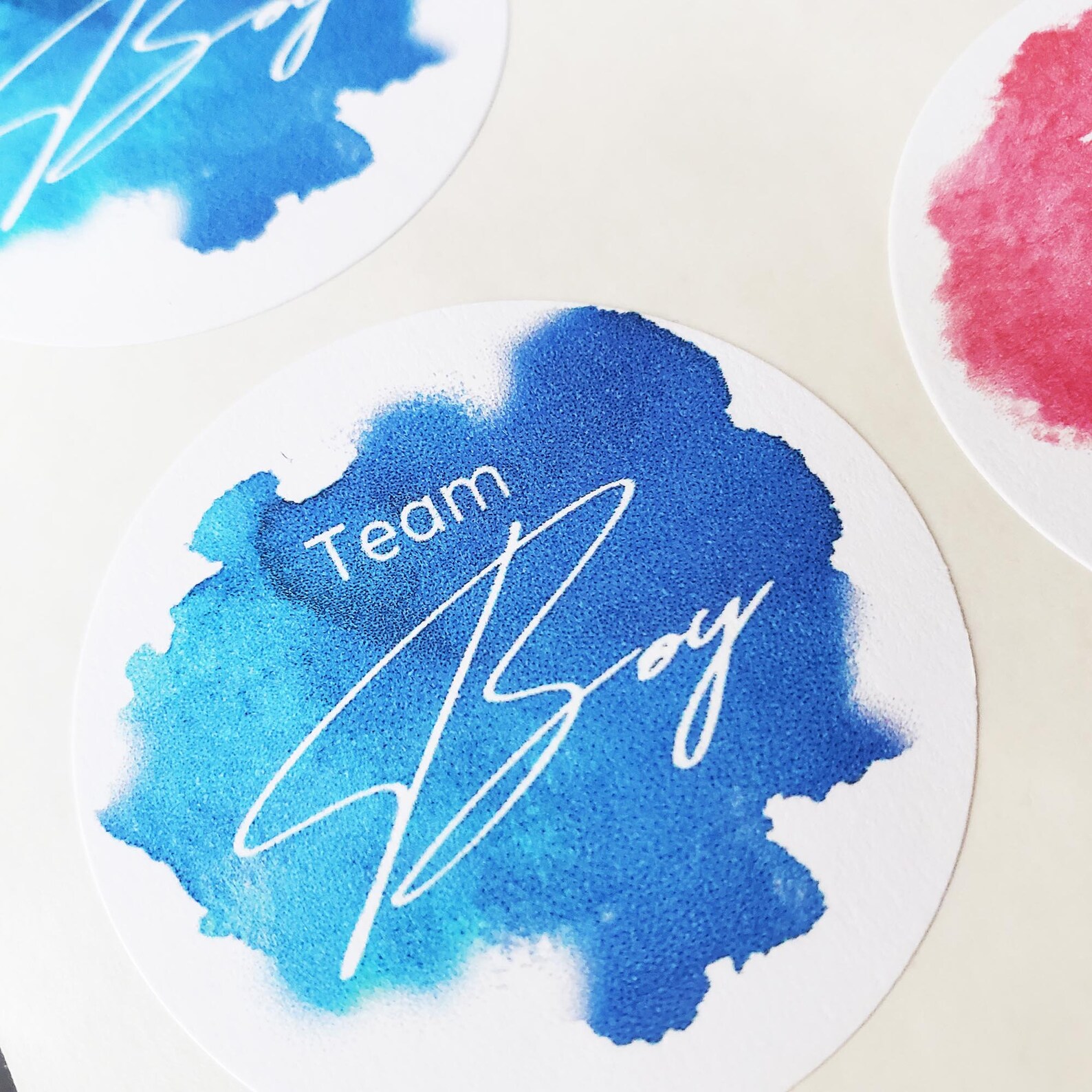 30 Gender Reveal Stickers Fun Gender Reveal Baby Shower Game | Etsy