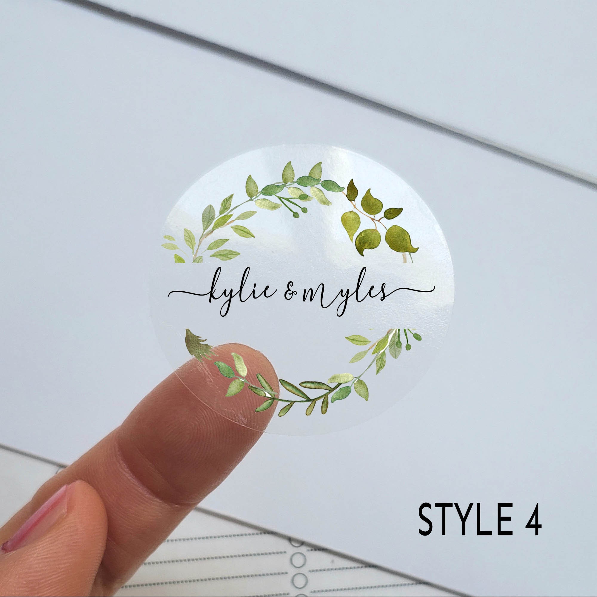 Custom Clear Round Stickers Personalized Circle Labels - Etsy