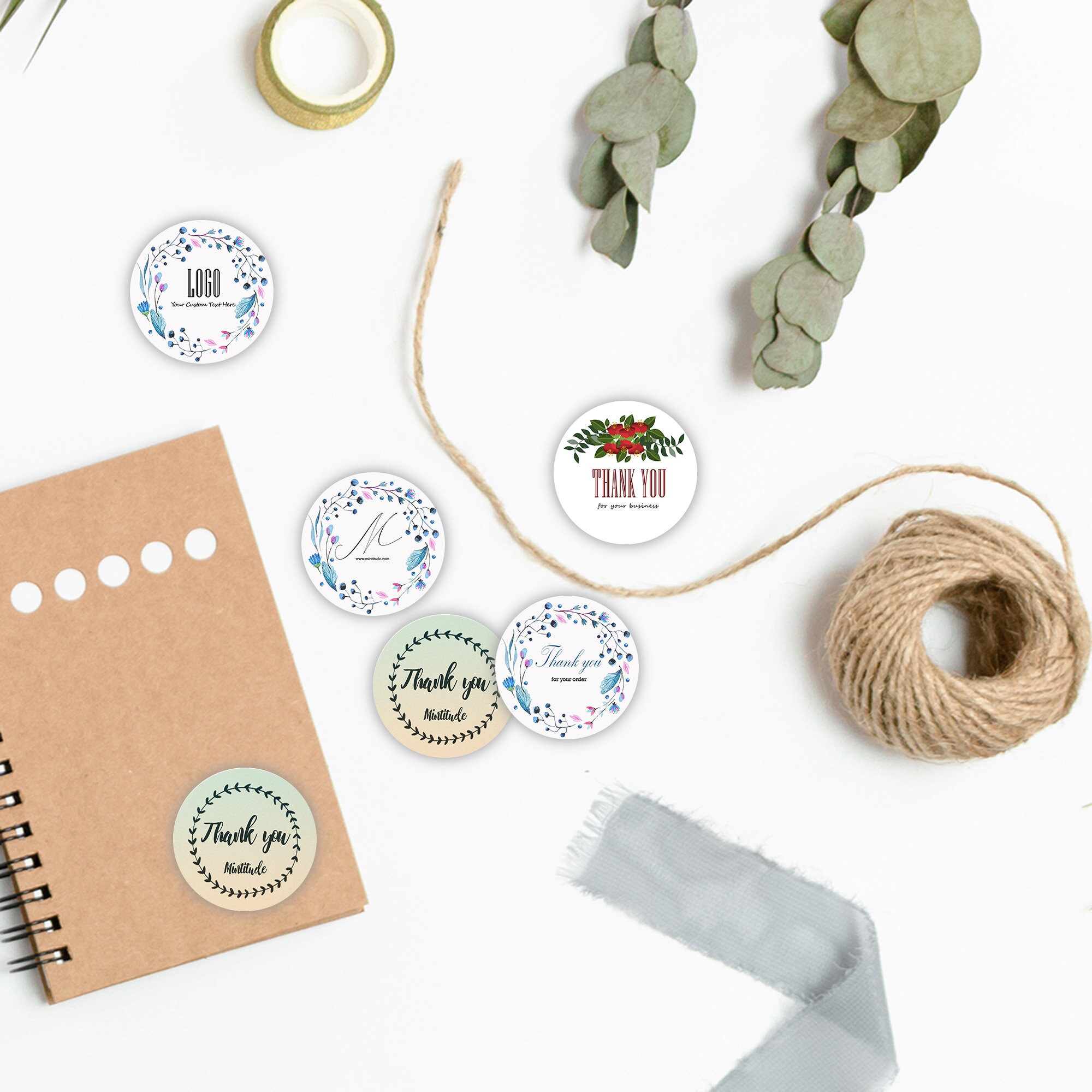 Round Logo Stickers Custom Circle Stickers Personalized - Etsy