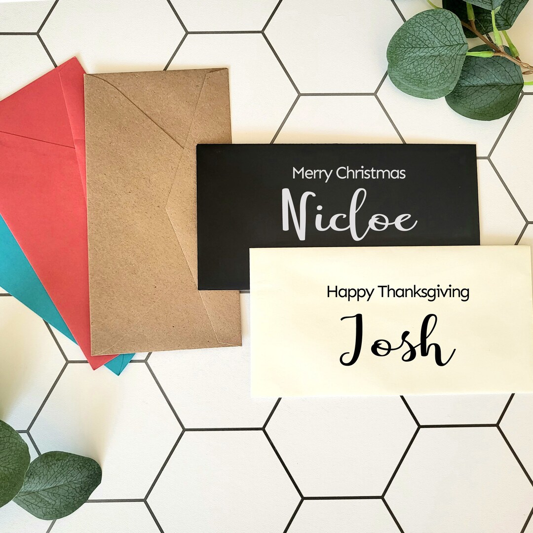 Personalized Envelope for Christmas | Birthday | Wedding | Graduation ...