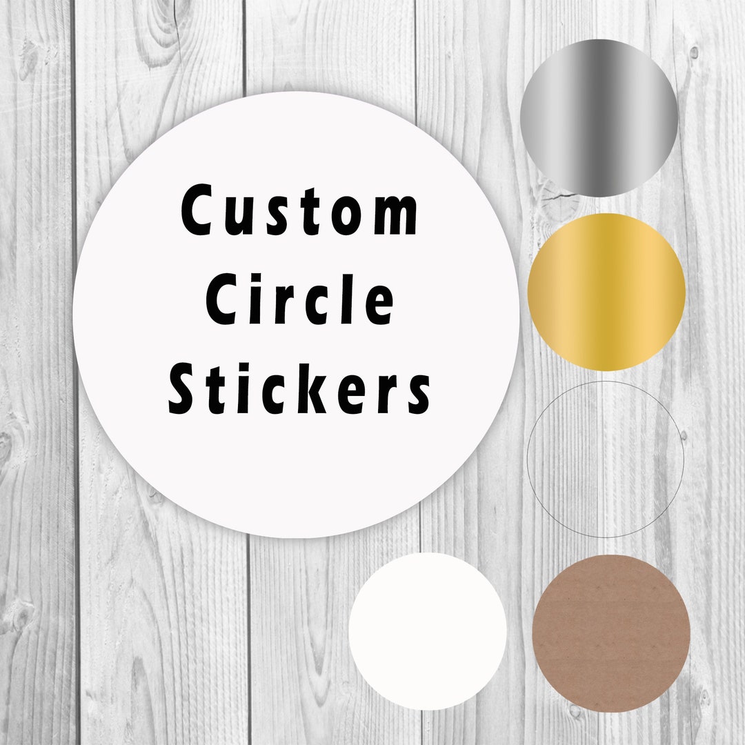 Custom Round Stickers , Personalized Circle Labels, Customized Logo ...