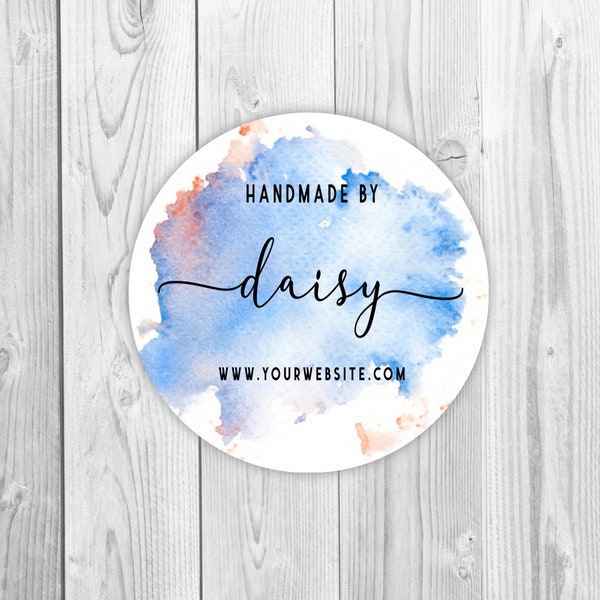 Business Logo Circle Stickers - Etsy