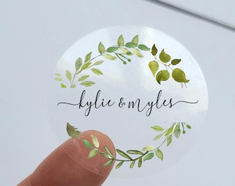 Custom Printed CLEAR STICKERS, 100% Waterproof Clear Logo Sticker Custom Die Cut Clear Sticker ...