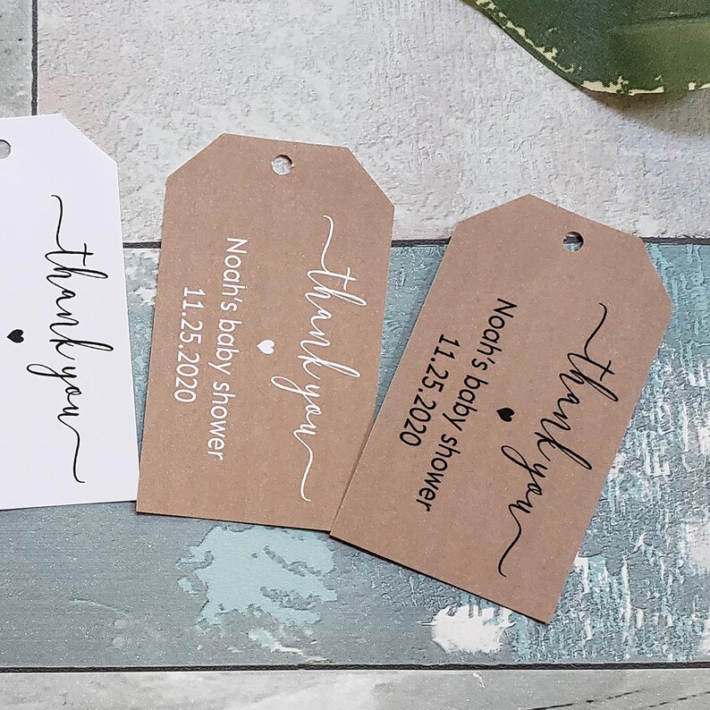 12 Custom calligraphy gift tags Personalized custom | Etsy