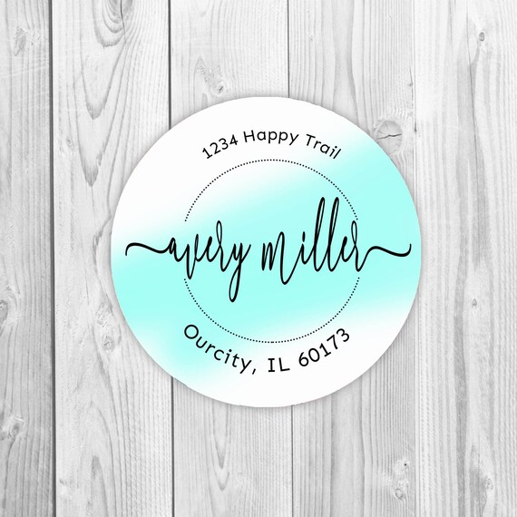 Round Custom Labels Personalized Circle Stickers Return | Etsy