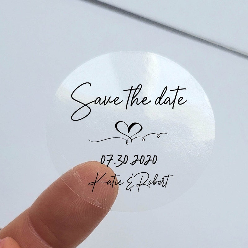 Circle Save the Date - Etsy