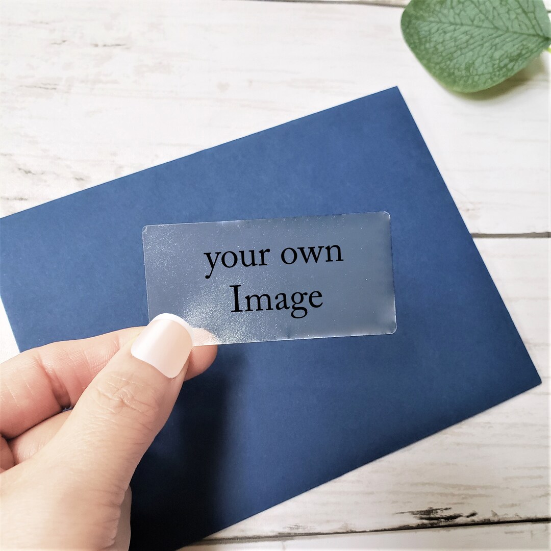 Custom Clear Return Stickers , Personalized Transparent Rectangular ...