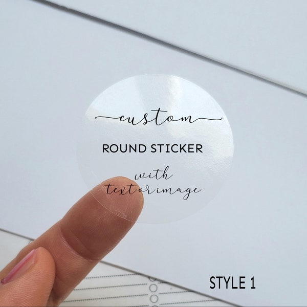 Clear Stickers - Etsy