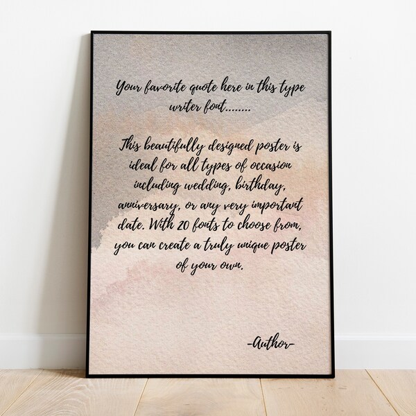 Custom Quote Signs - Etsy